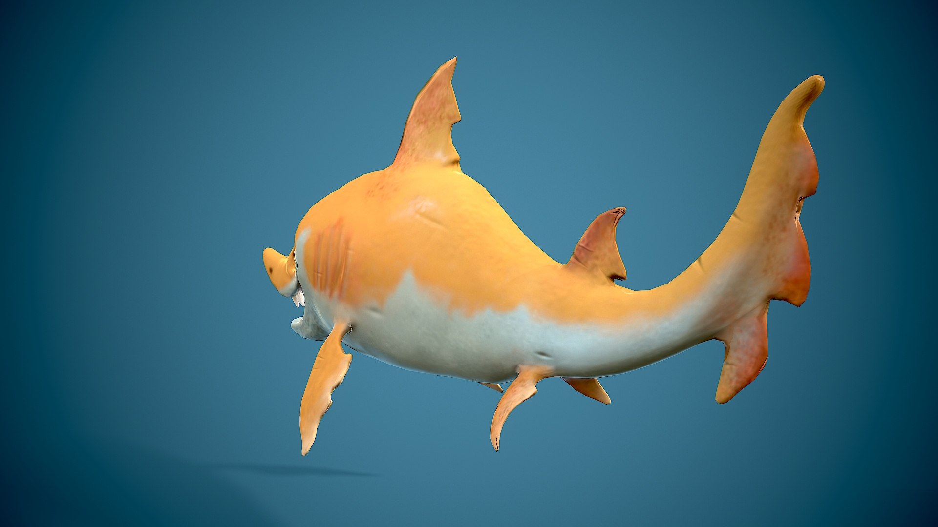 3D Model Cartoon Sand Shark - TurboSquid 2105529