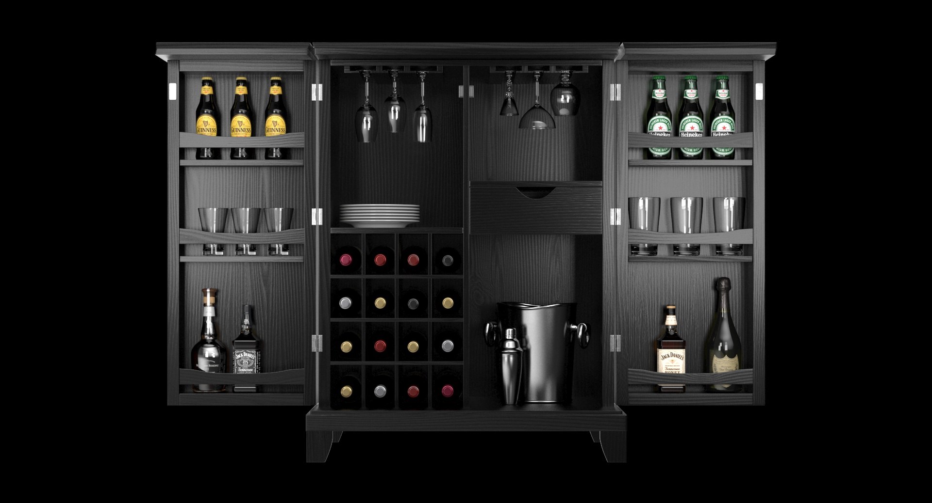 3D Model Mini Bar - TurboSquid 1264702