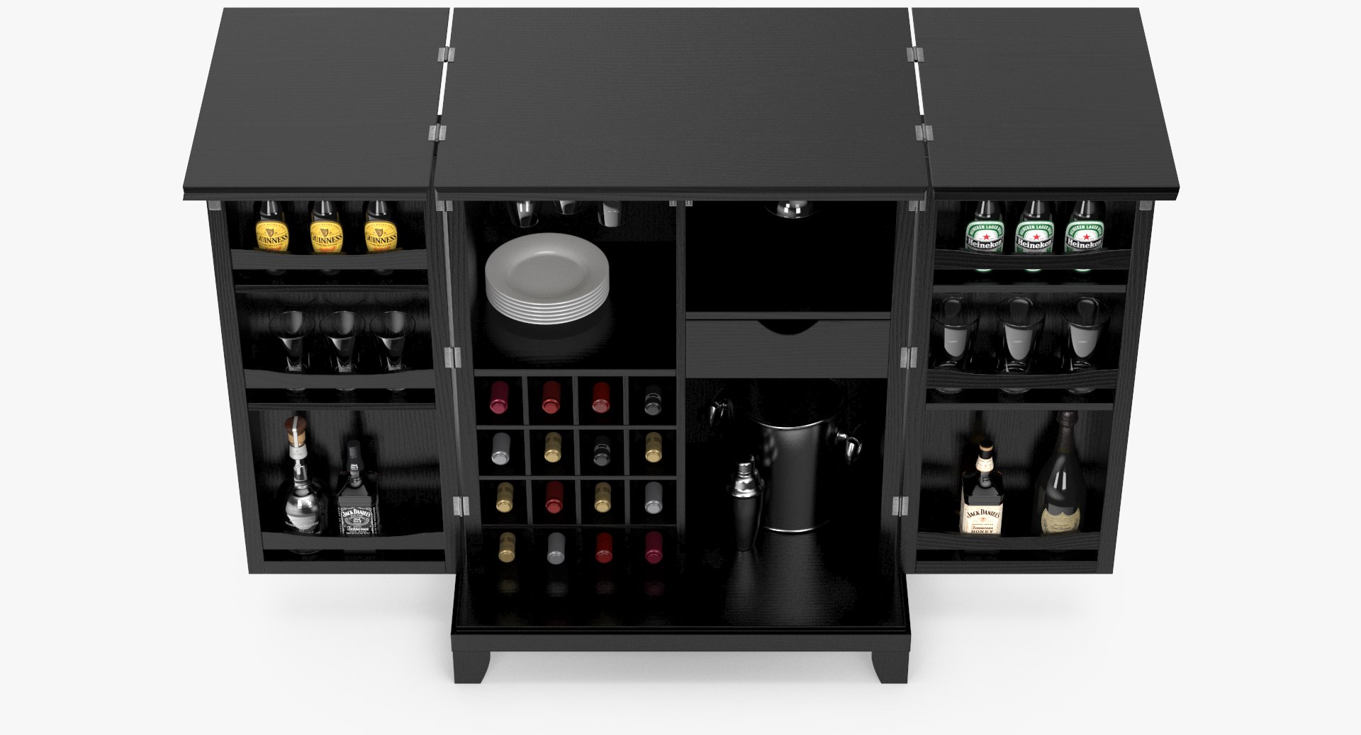 3D Model Mini Bar - TurboSquid 1264702