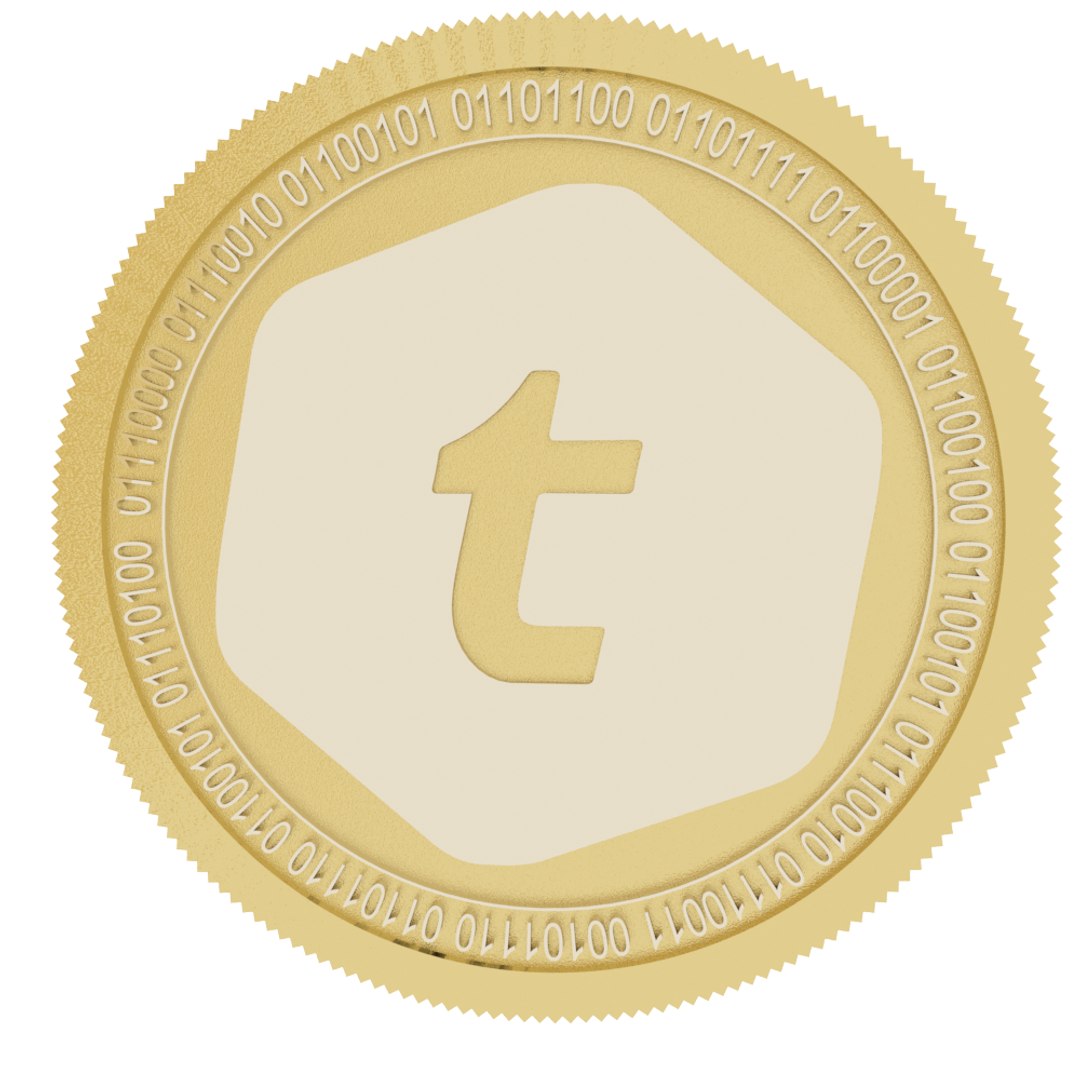 3D Telcoin Gold Coin - TurboSquid 1458701