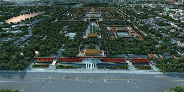 天安门广场和紫禁城3D模型 - TurboSquid 966454