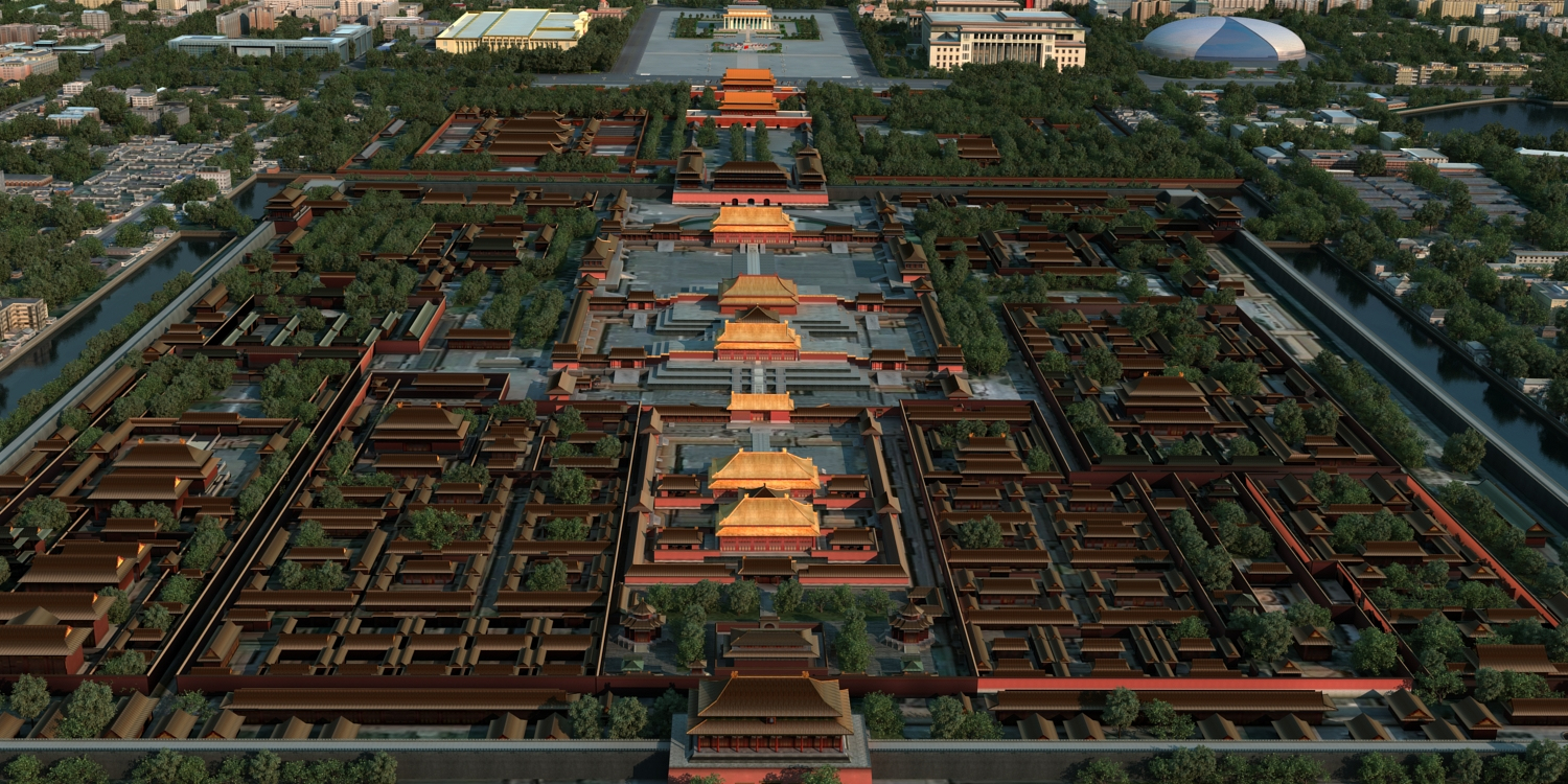 天安门广场和紫禁城3D模型 - TurboSquid 966454