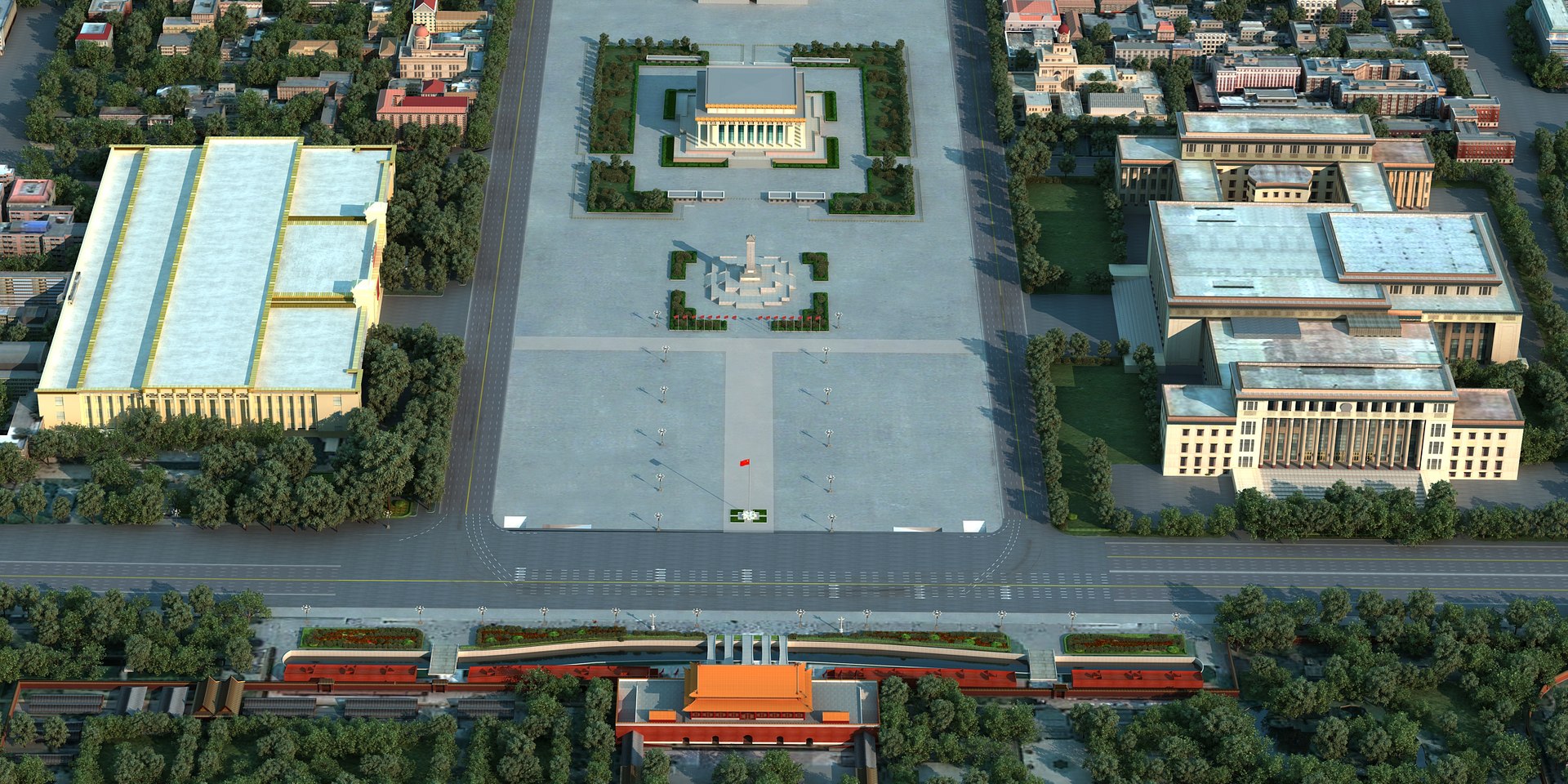 Maya Tiananmen Square Forbidden City