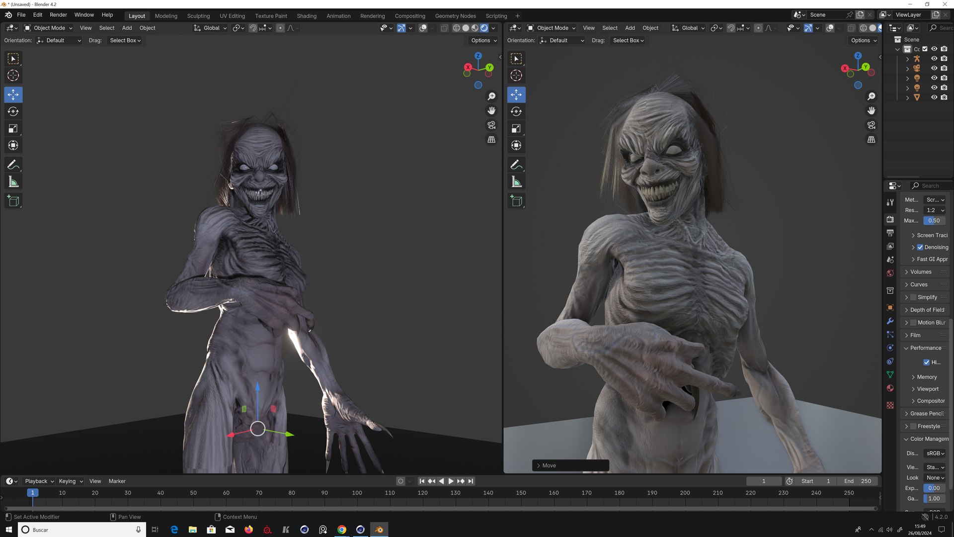 3D CREEPY GHOST - TurboSquid 2272977
