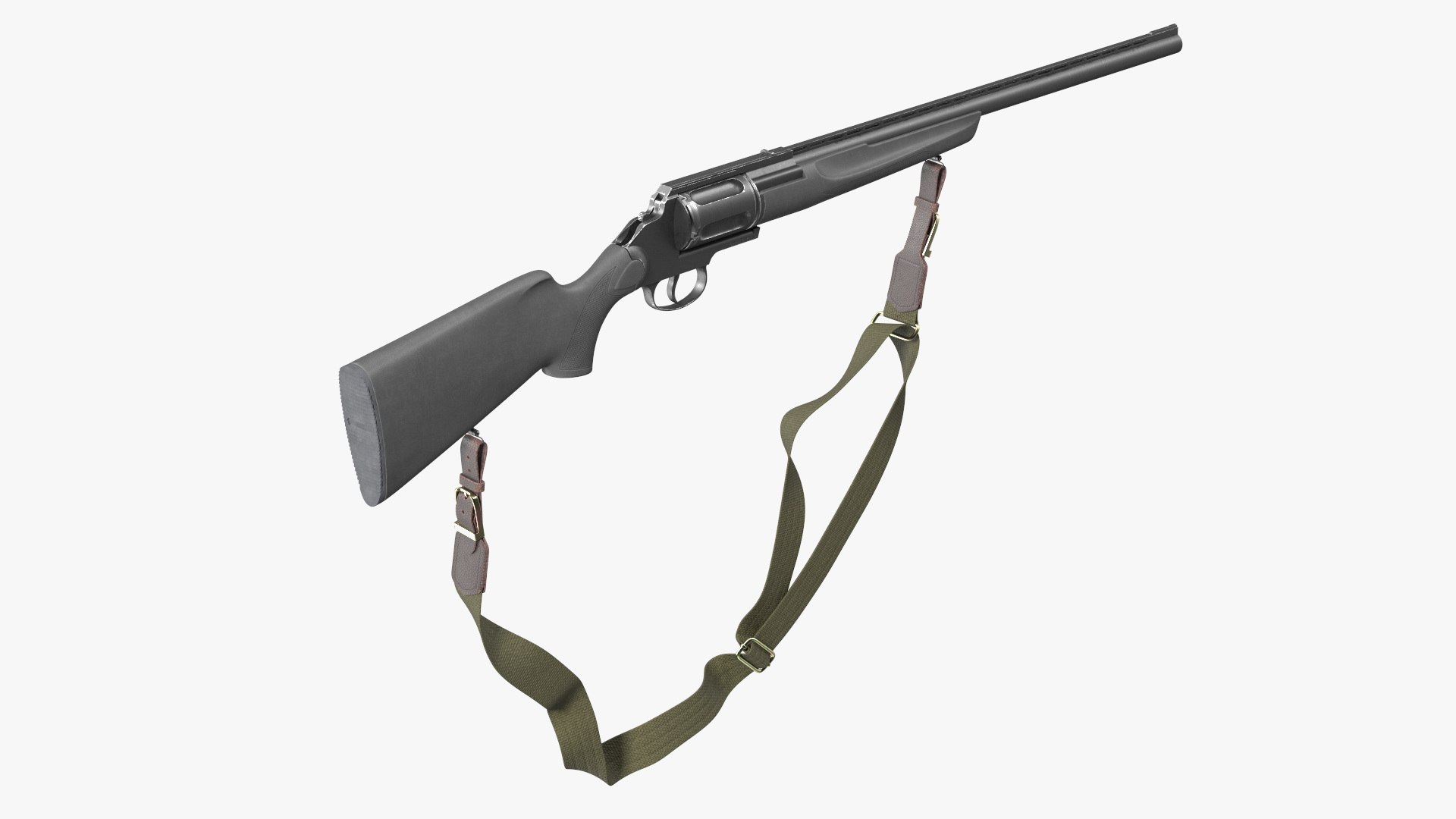 3D Russian Revolving Shotgun MTs255 Polymer Worn Rigged - TurboSquid ...