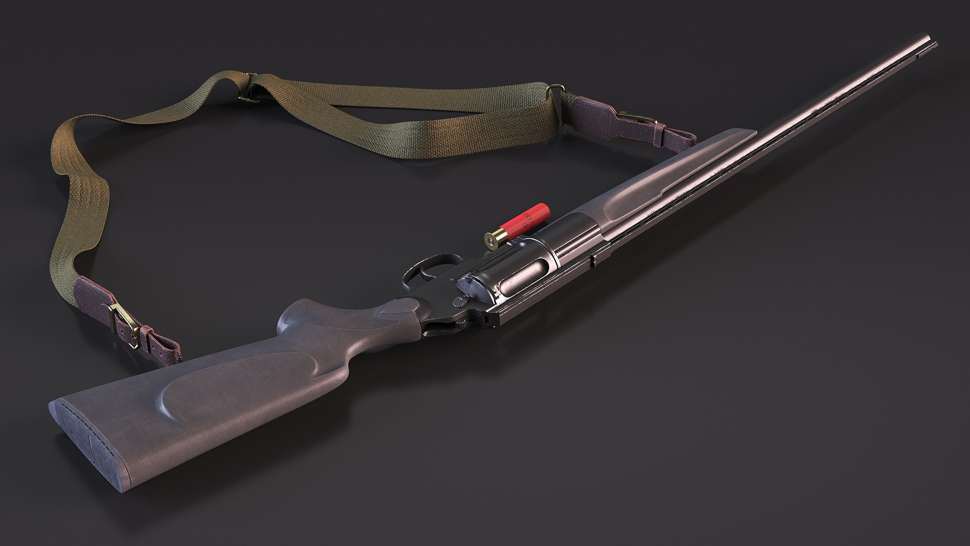 3D Russian Revolving Shotgun MTs255 Polymer Worn Rigged - TurboSquid ...