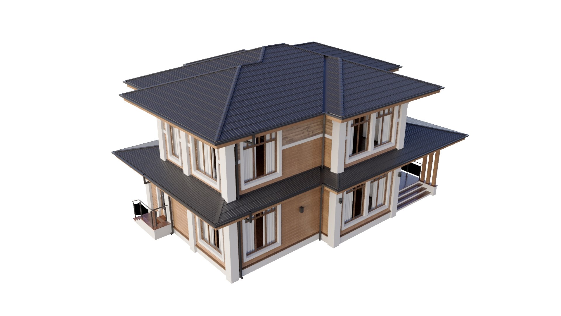 Cottage House 7 3D - TurboSquid 2053166