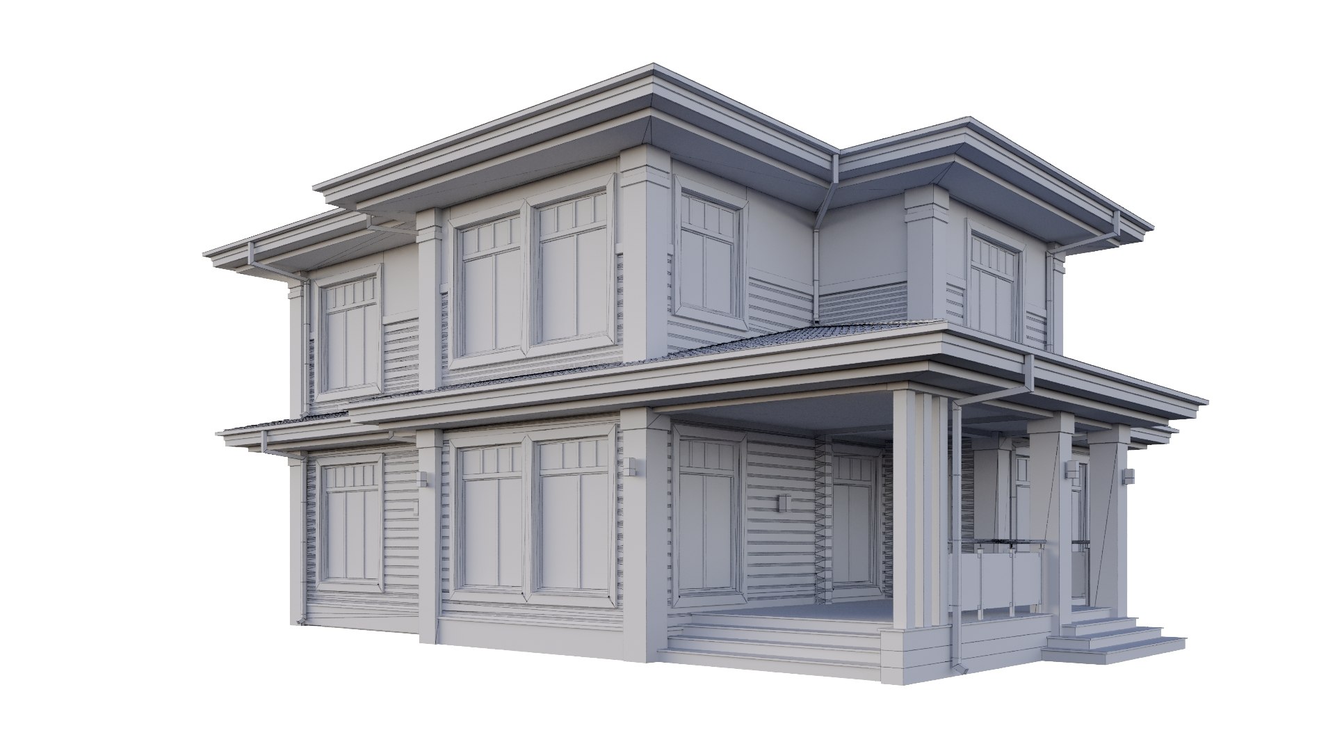 Cottage House 7 3D - TurboSquid 2053166