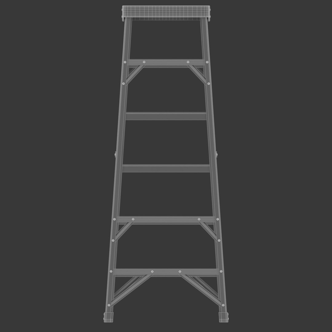 3D Step Ladder Model - TurboSquid 1342868