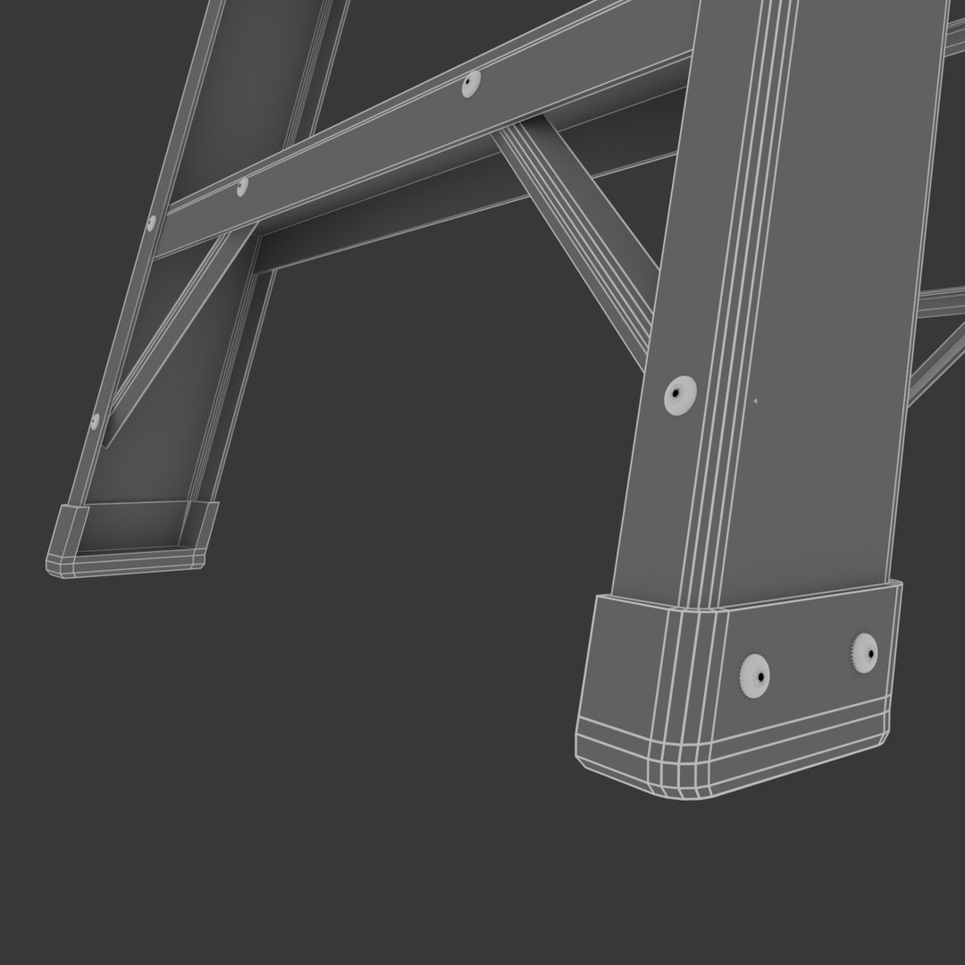 3D Step Ladder Model - TurboSquid 1342868