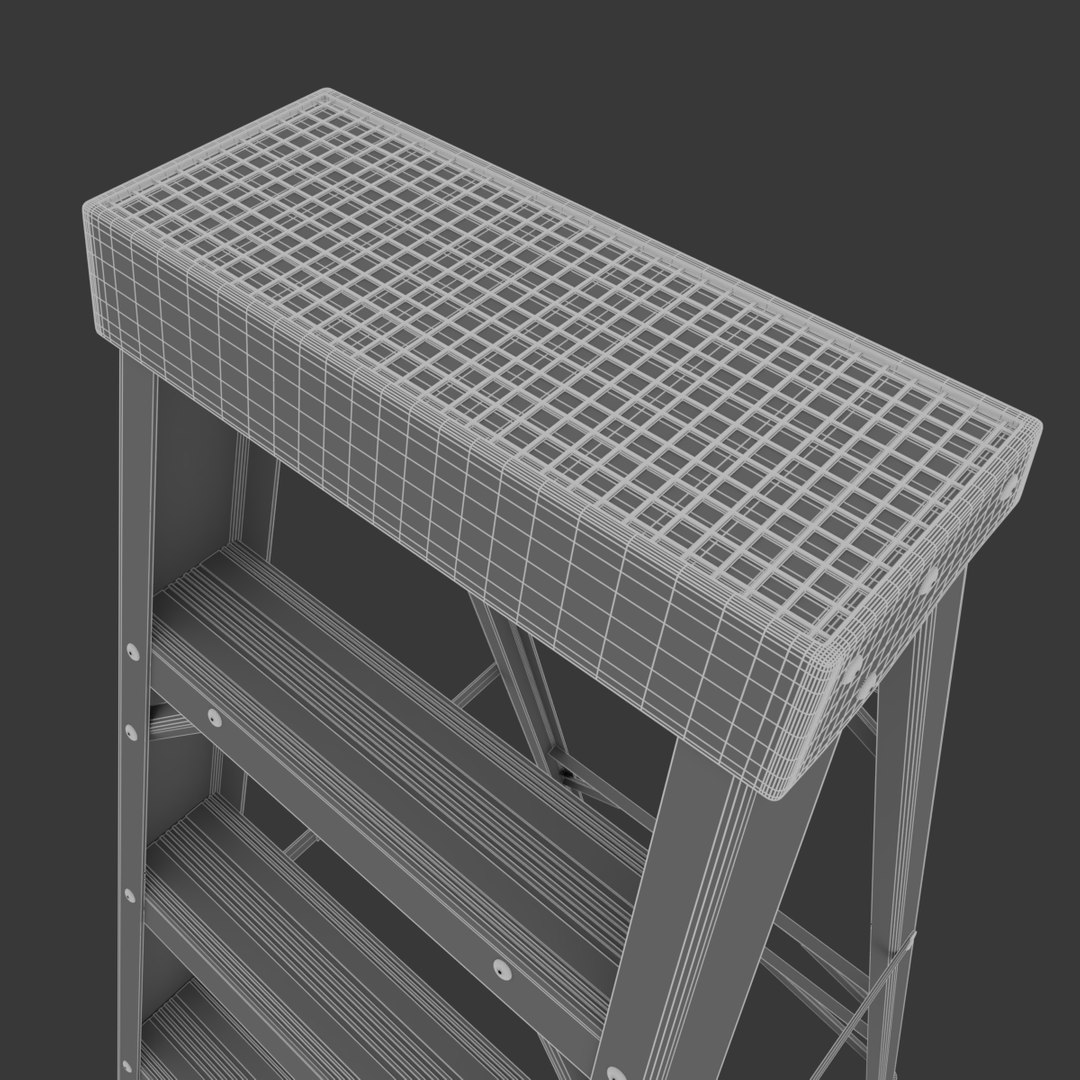 3D Step Ladder Model - TurboSquid 1342868