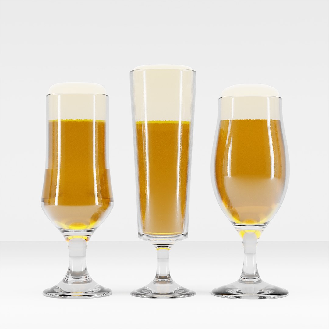 Beer Glass Vol 3 3D Model - TurboSquid 2052151