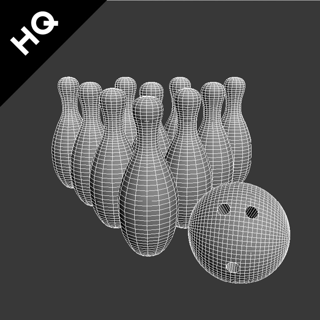 3d bowling set