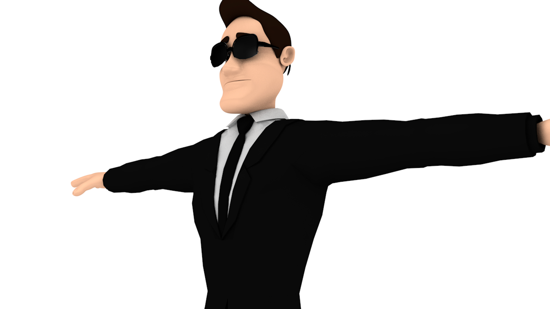 Cartoon spy detective 3D model - TurboSquid 1317894