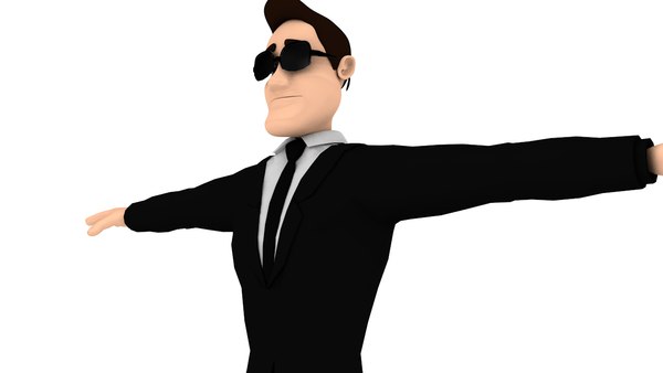 Cartoon spy detective 3D model - TurboSquid 1317894