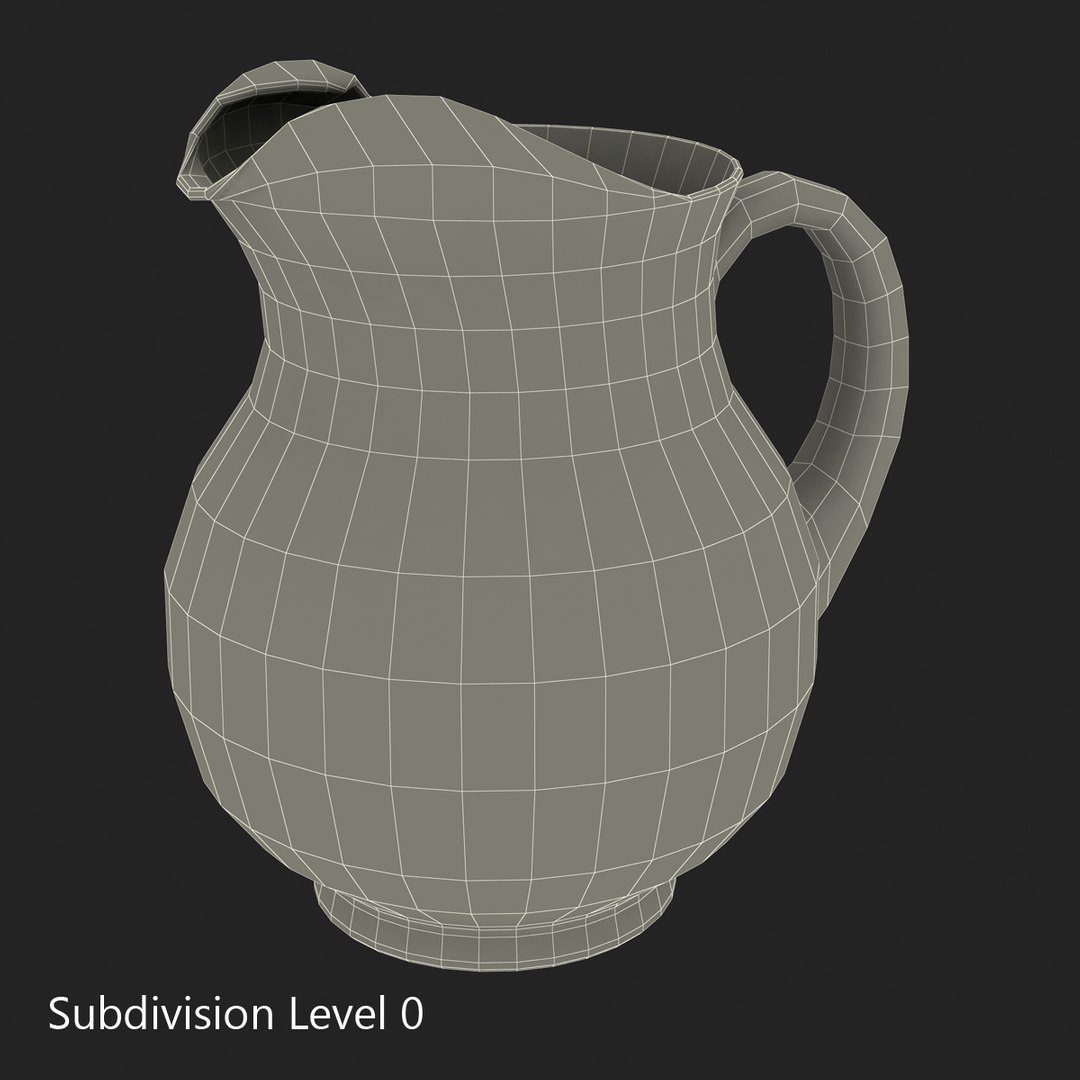3d model of pitcher cleaning