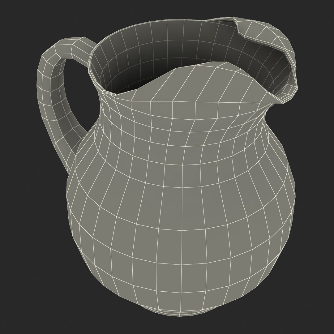 3d model of pitcher cleaning
