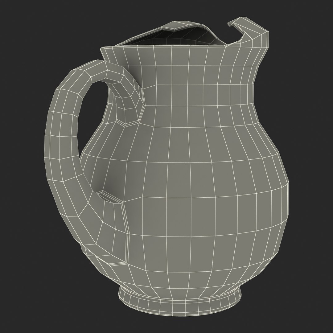 3d model of pitcher cleaning