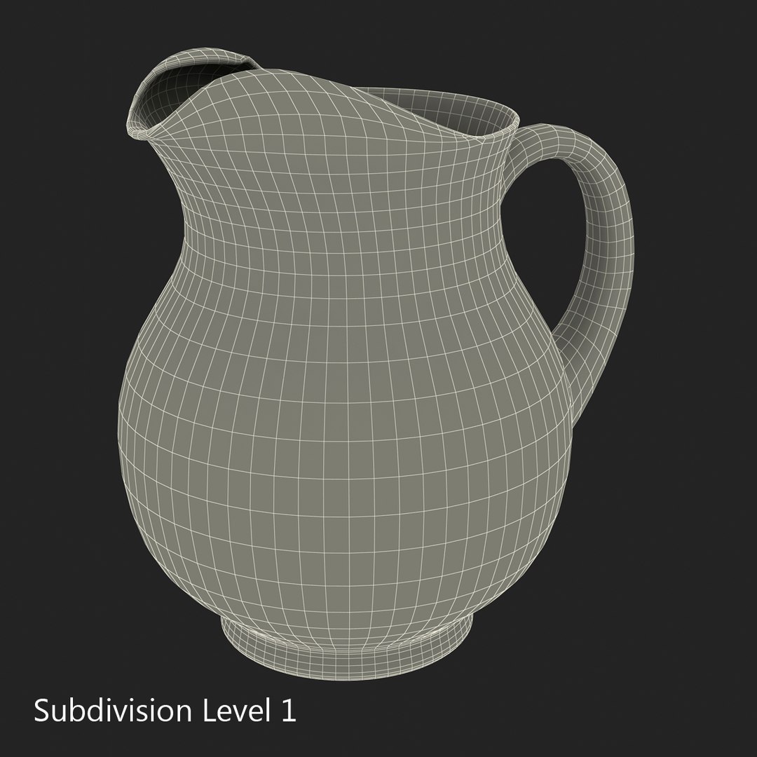 3d model of pitcher cleaning
