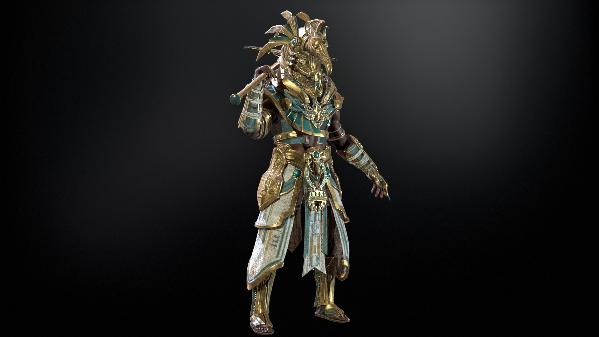 Egyptian Gods Tot 3D Model - TurboSquid 2266604