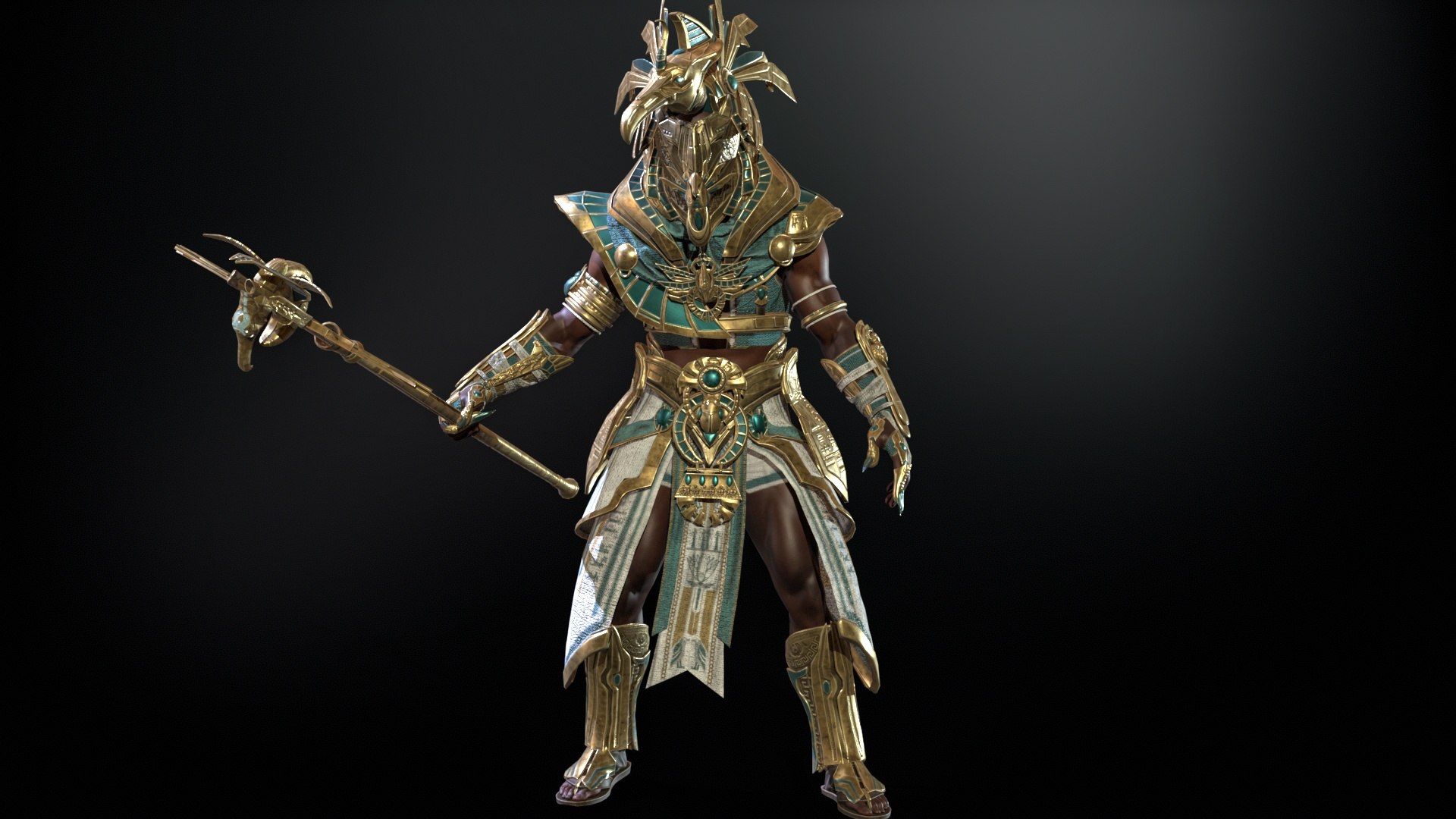 Egyptian Gods Tot 3D Model - TurboSquid 2266604