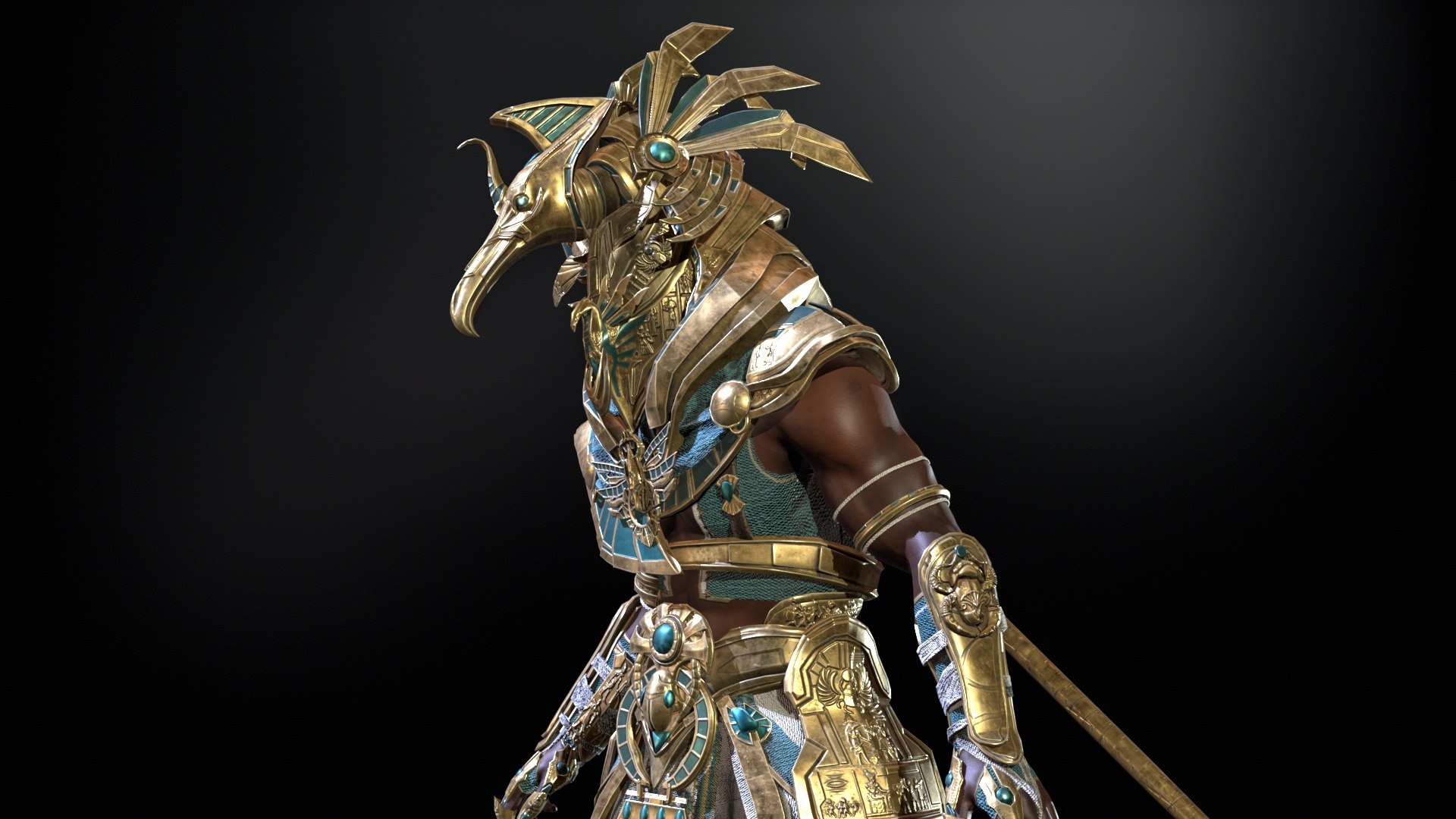 Egyptian Gods Tot 3D Model - TurboSquid 2266604