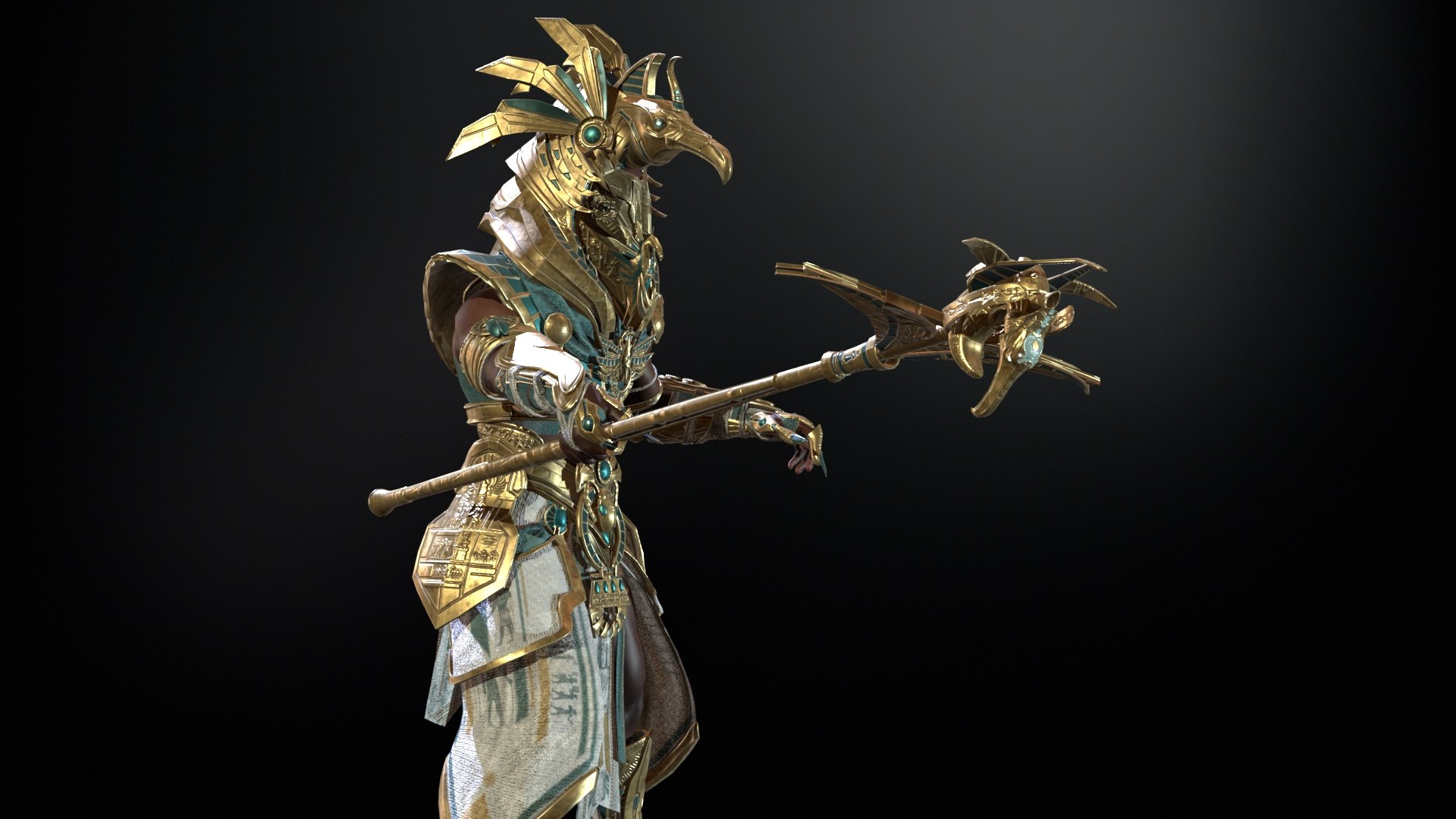Egyptian Gods Tot 3D Model - TurboSquid 2266604