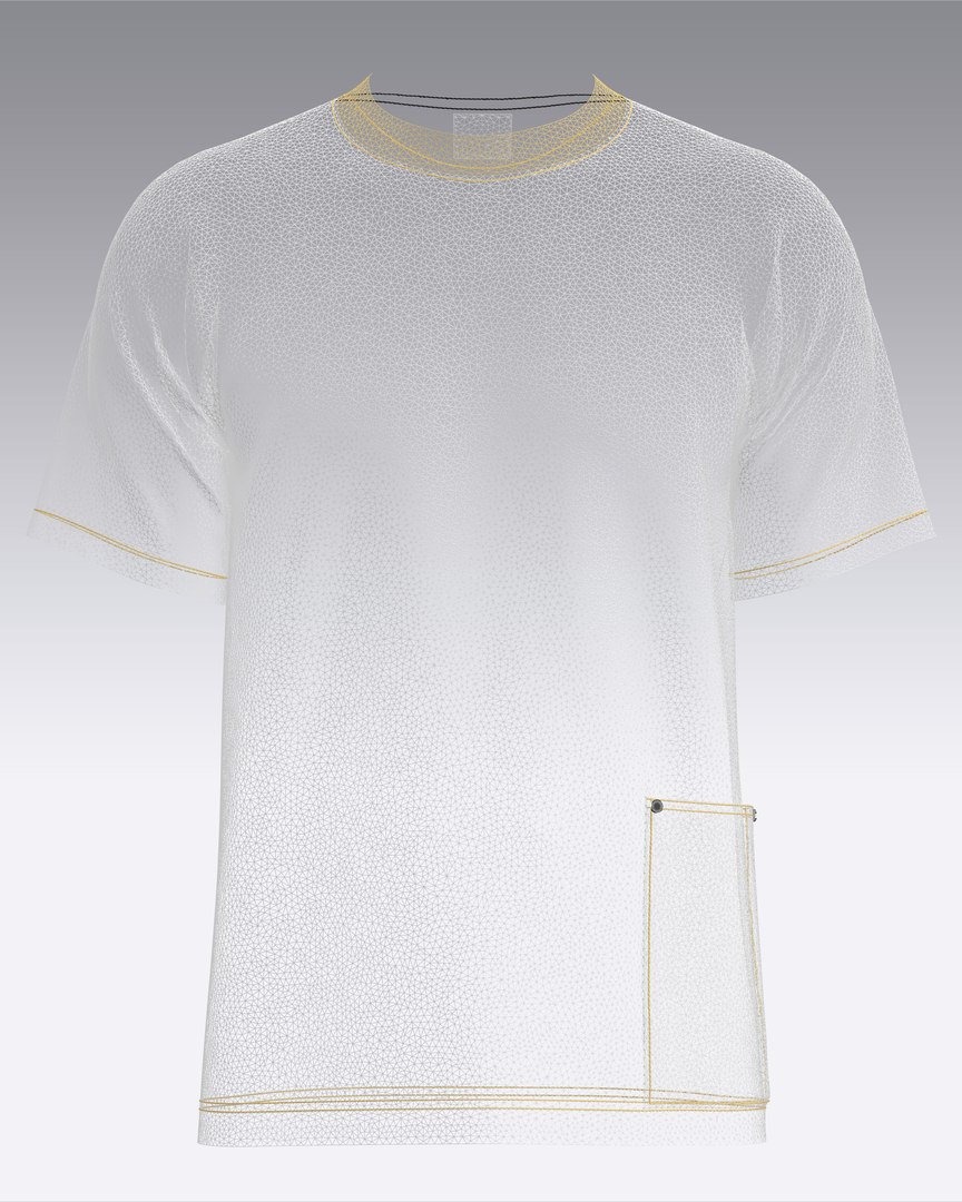 T-Shirt Mix Match Stripe 3D Model - TurboSquid 1938344