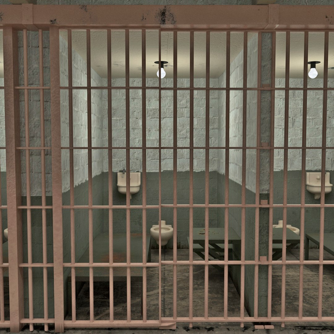 3d Prison Cells Alcatraz Scene Model