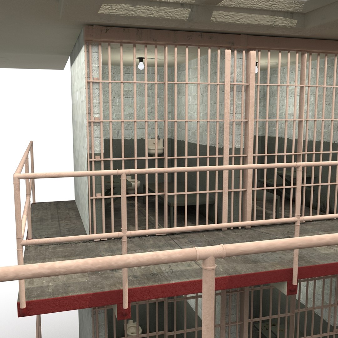 3d Prison Cells Alcatraz Scene Model