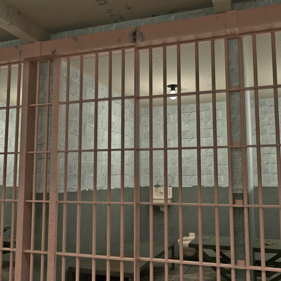 3d Prison Cells Alcatraz Scene Model
