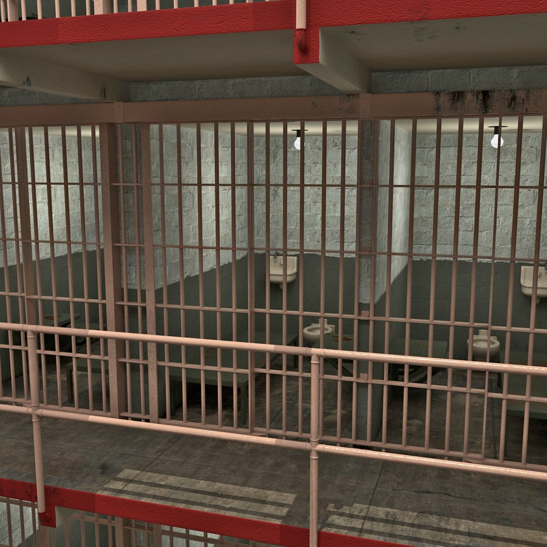 3d Prison Cells Alcatraz Scene Model