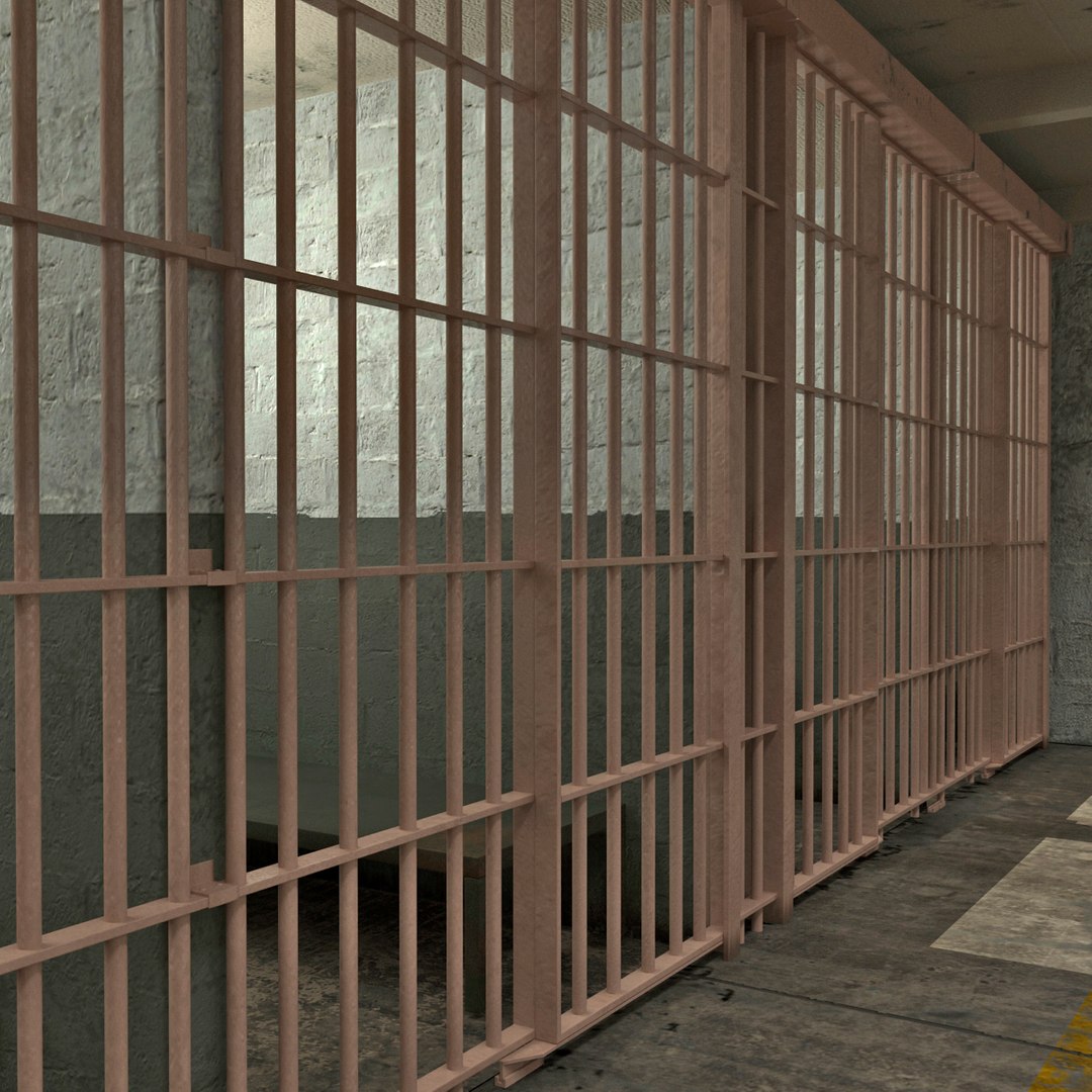3d Prison Cells Alcatraz Scene Model