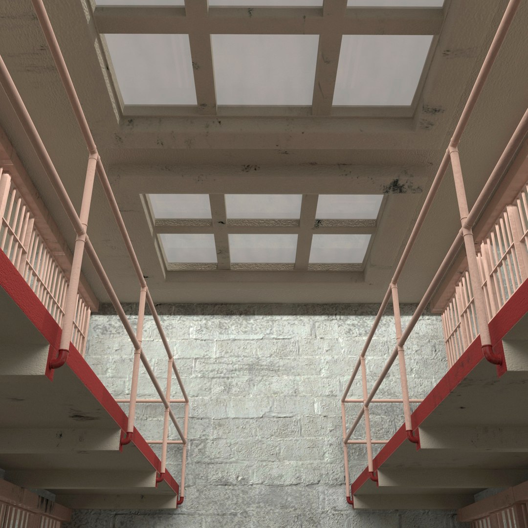3d Prison Cells Alcatraz Scene Model