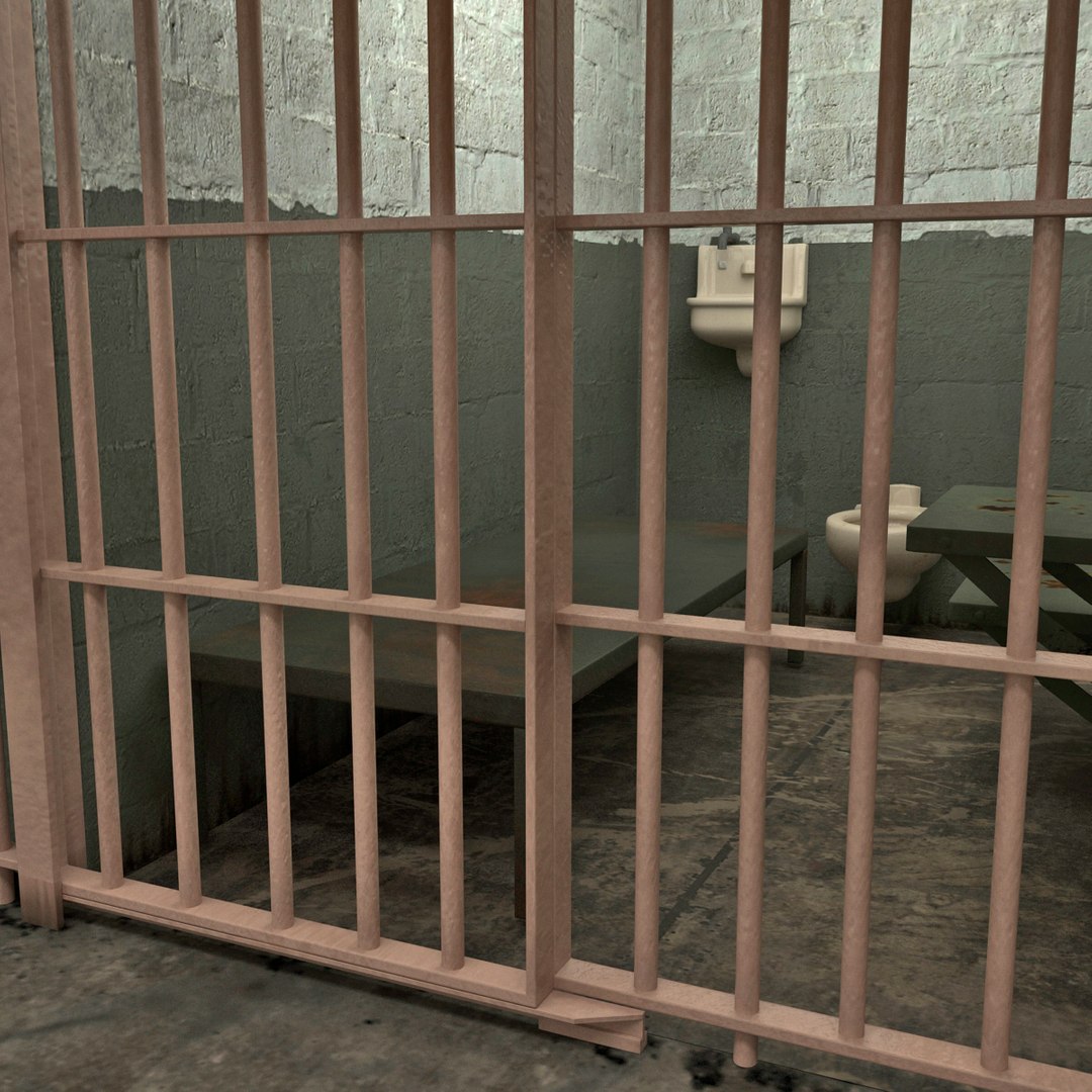 3d Prison Cells Alcatraz Scene Model