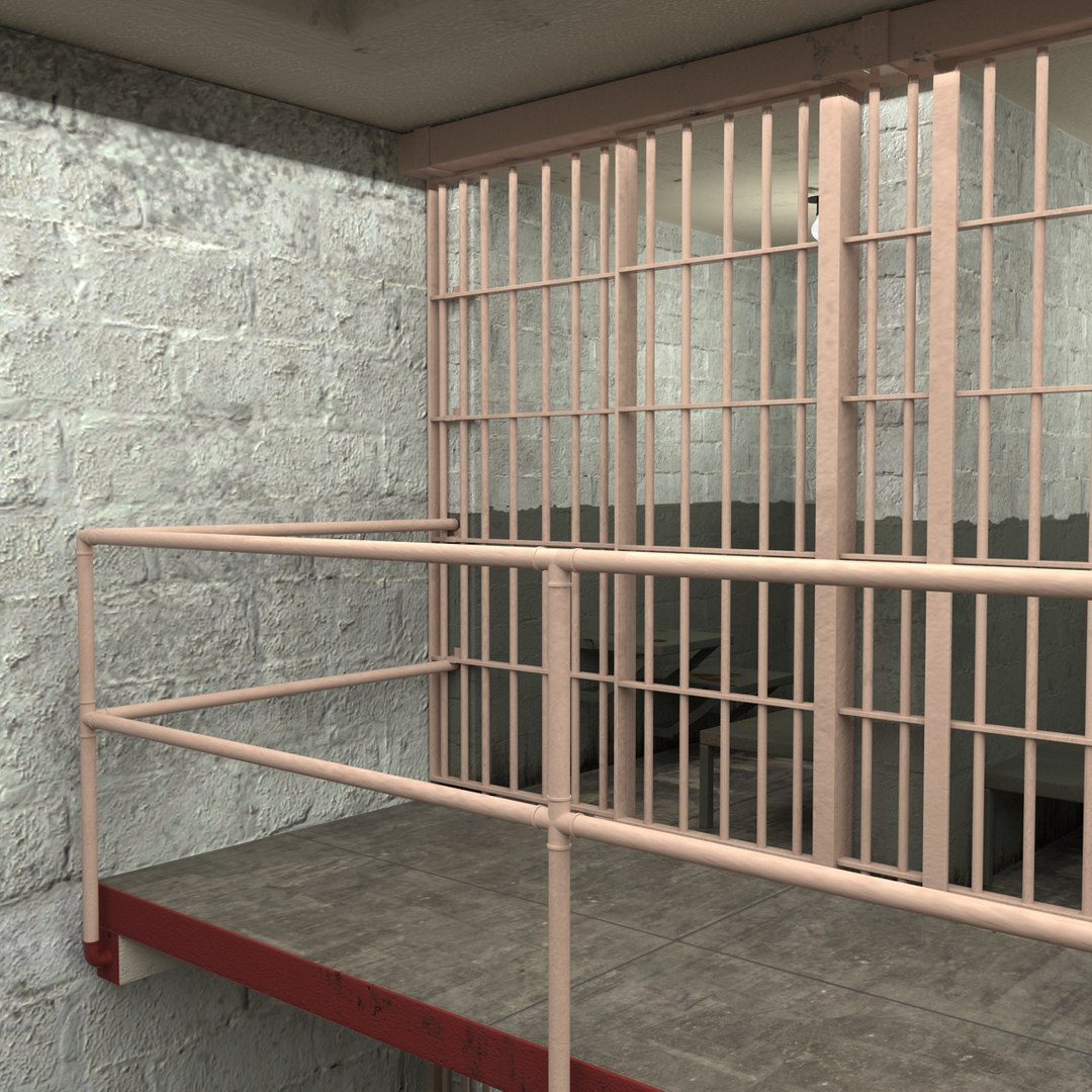3d Prison Cells Alcatraz Scene Model
