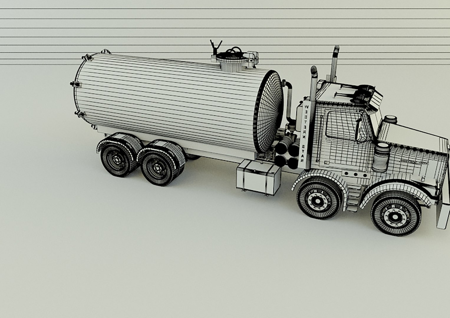 White Tanker Truck 3D Model - TurboSquid 2120379