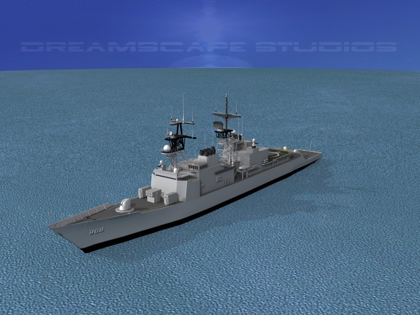 3d Model Destroyers Class Spruance