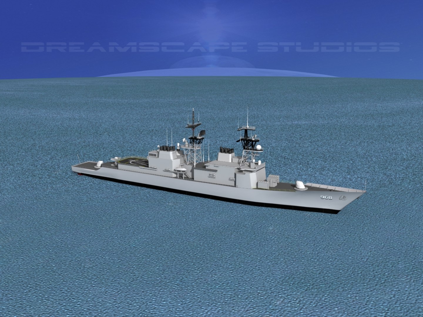3d Model Destroyers Class Spruance