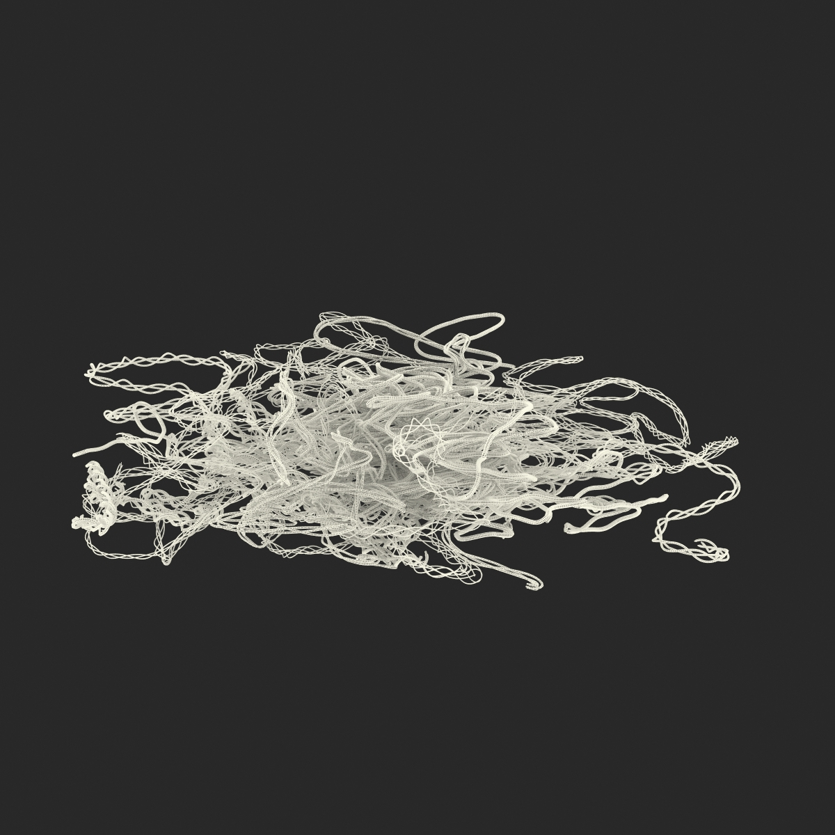 pile colorful plastic cables 3d c4d