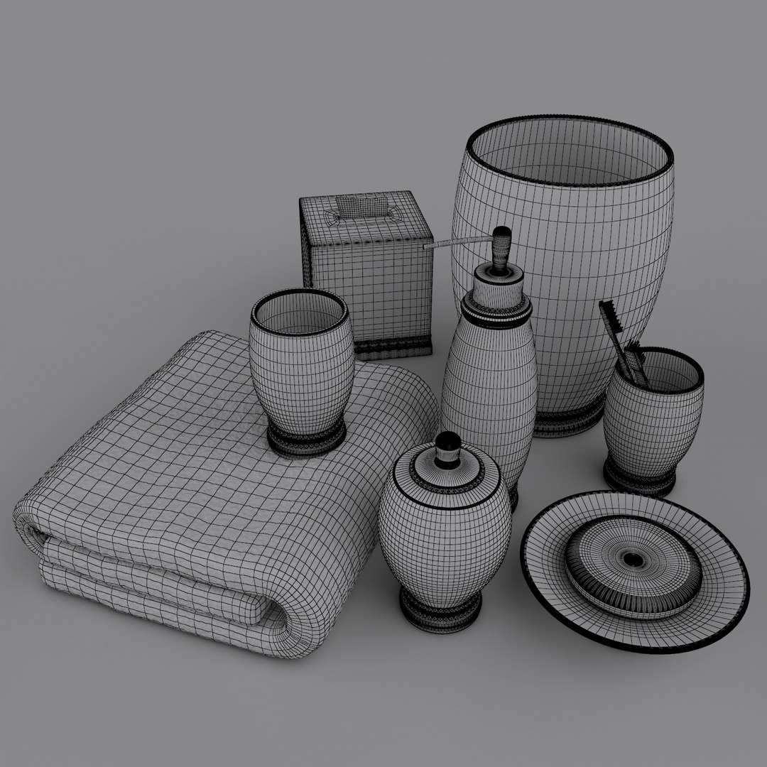 Bath Accessory Model - TurboSquid 1393915