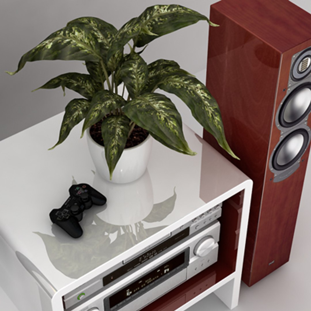 3d C4d Home Entertainment Set