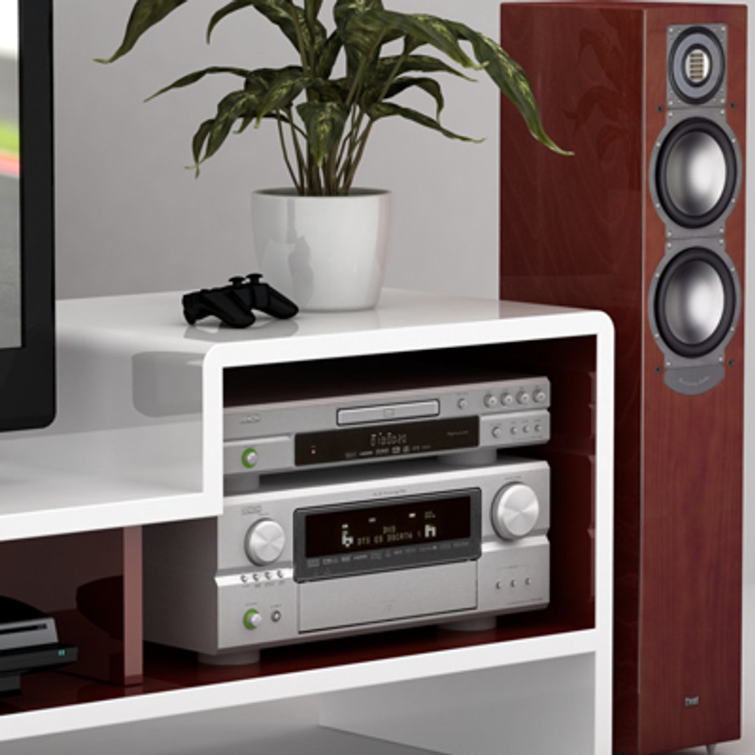 3d C4d Home Entertainment Set