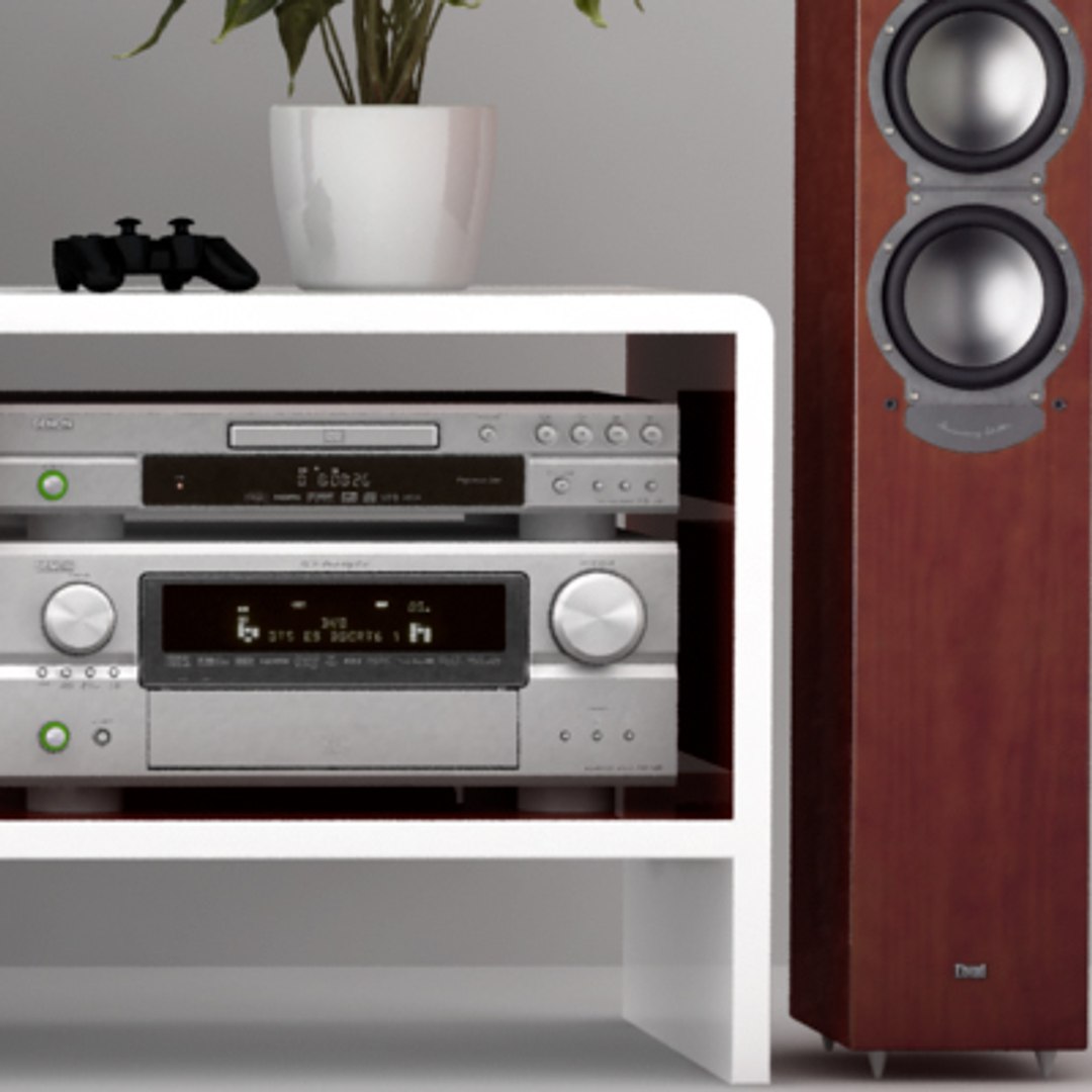 3d C4d Home Entertainment Set