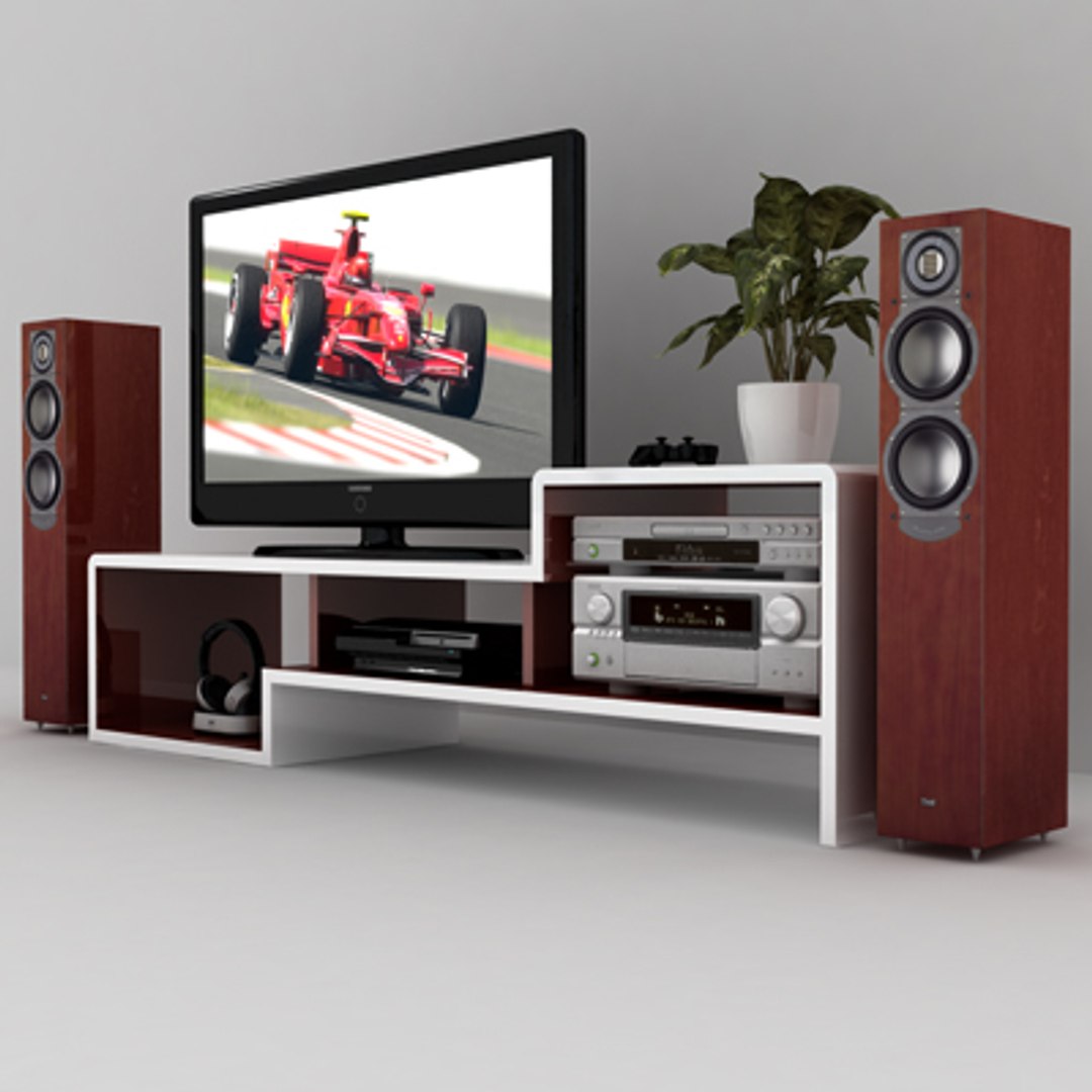 3d C4d Home Entertainment Set
