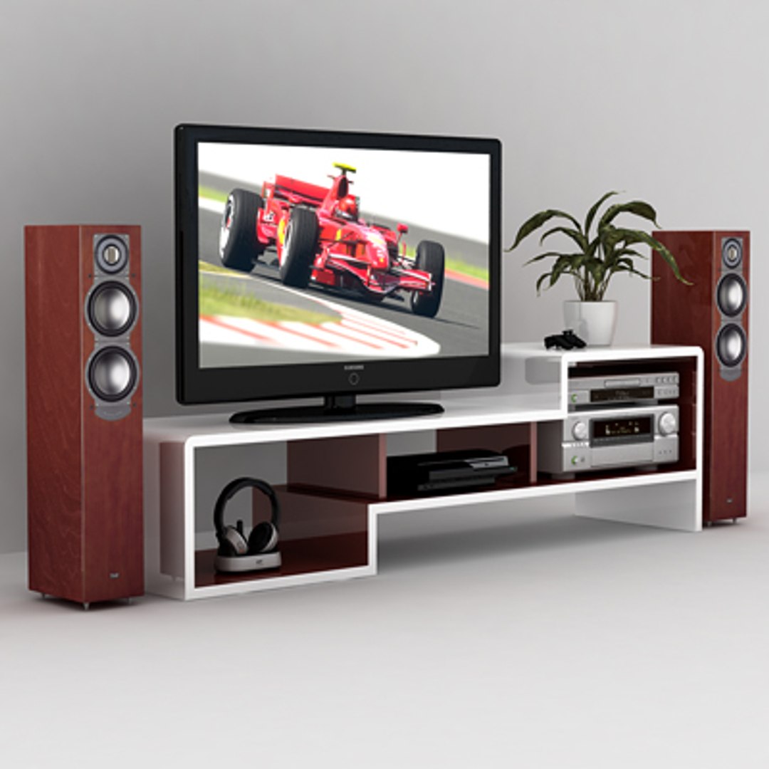 3d C4d Home Entertainment Set