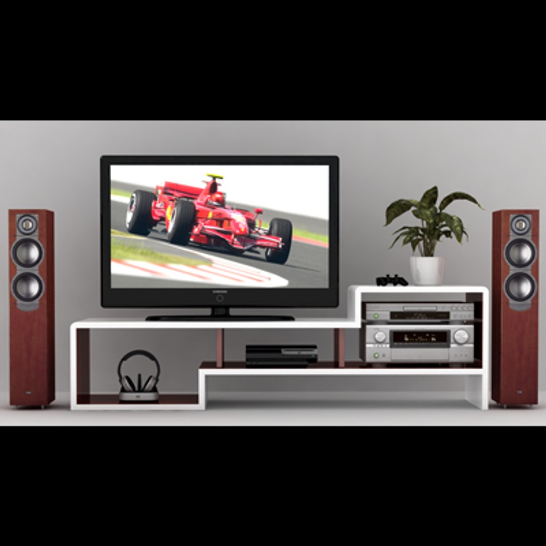 3d C4d Home Entertainment Set