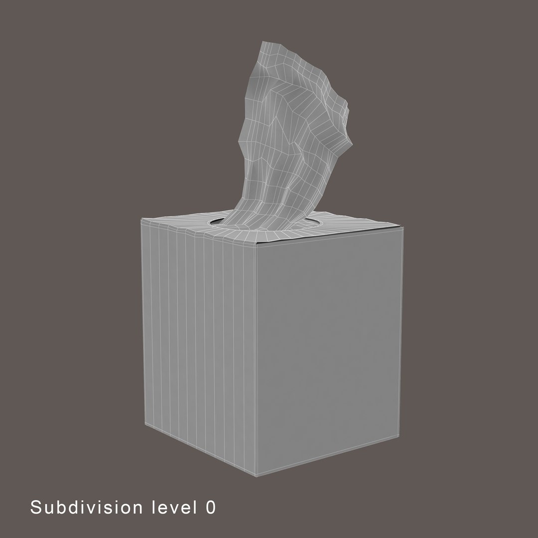 3D Tissue Box Model - TurboSquid 1189361
