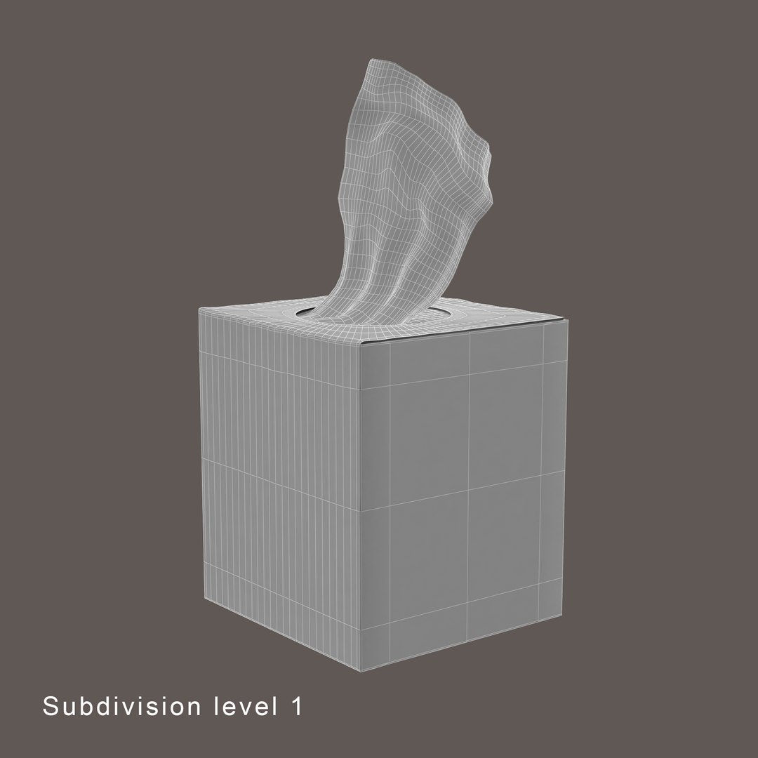 3D Tissue Box Model - TurboSquid 1189361