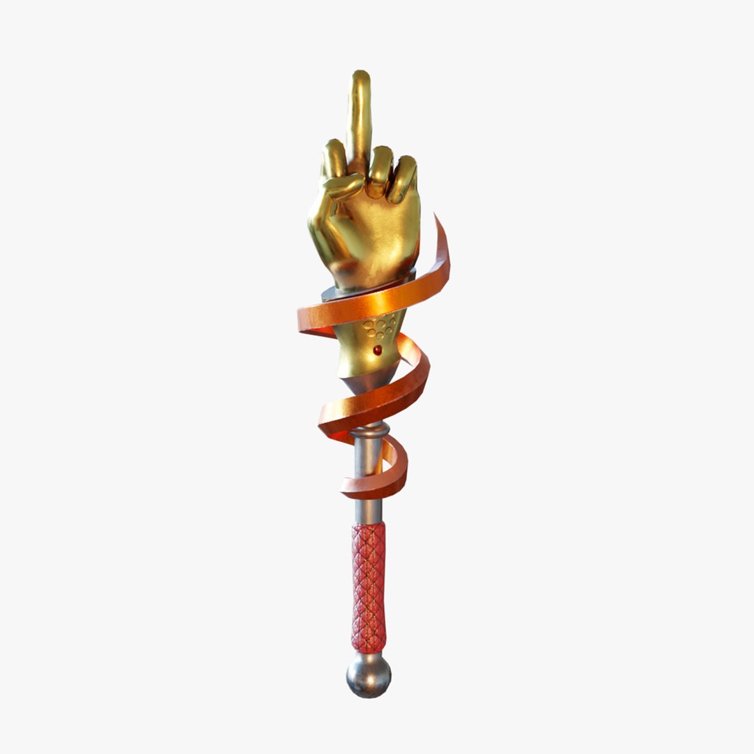 3D Middle finger Mace - TurboSquid 2104715